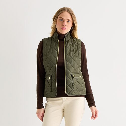Click here for St. Johns Bay Womens Midweight Quilted Vest  Xx-la... prices