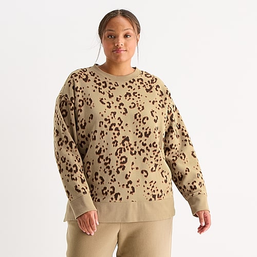 Click here for Xersion Womens Oversized Super Soft Fleece Graphic... prices