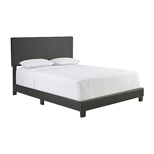 Click here for Flora Upholstered Bed Frame  One Size  Black prices