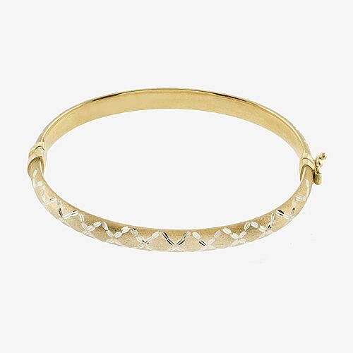Click here for Diamond Cut Womens 14K Two Tone Gold Over Silver B... prices