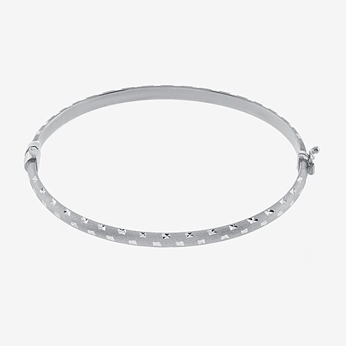 Click here for Diamond Cut Womens Sterling Silver Bangle Bracelet... prices