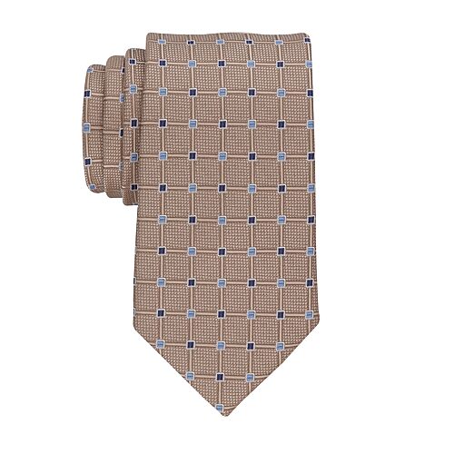 Click here for Stafford Geometric Tie  One Size  Brown prices