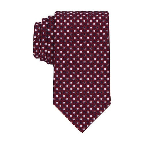 Click here for Stafford Geometric Tie  One Size  Red prices