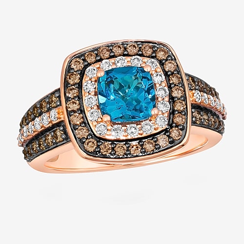 Click here for Le Vian Ring featuring 1 CT. Deep Sea Blue Topaz 1... prices