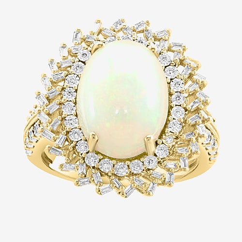 Click here for Effy Final Call Genuine White Opal & 3/8 CT. T.W.... prices