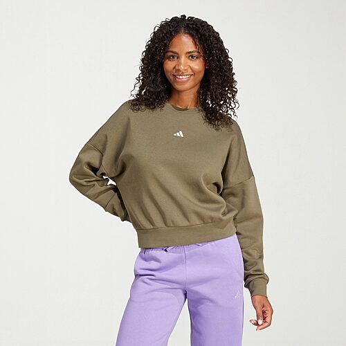 Click here for Adidas Womens Crewneck Sweatshirt - Olive Strata/w... prices