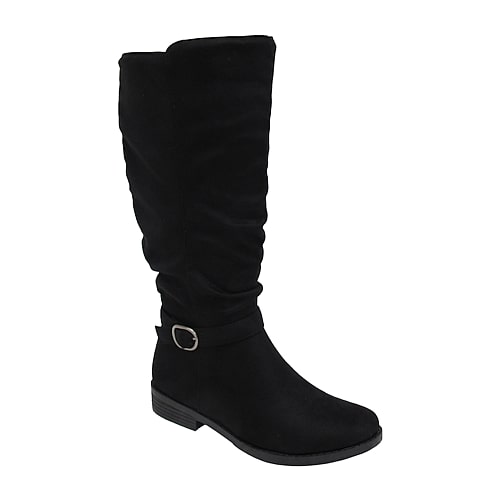 Click here for Pop Womens Chambers Flat Heel Slouch Boots  6 Medi... prices