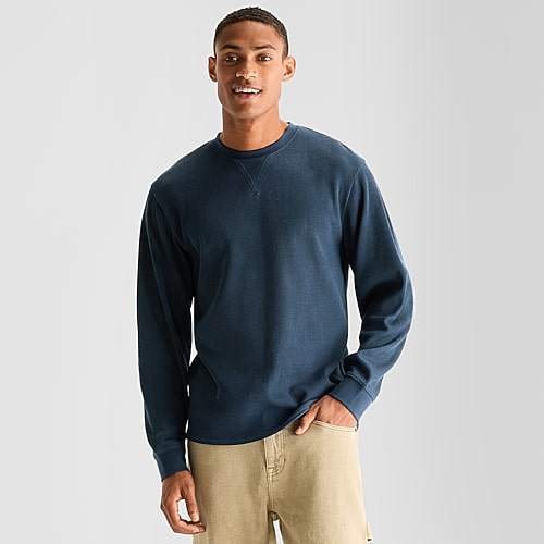 Click here for Arizona Mens Crew Neck Long Sleeve Regular Fit The... prices