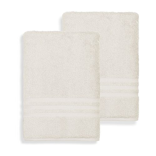 Linum Home Denzi 2-Pc. Bath Sheet Set - Natural