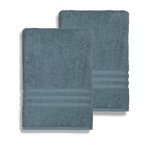 Linum Home Denzi 2-Pc. Bath Sheet Set - Light Blue