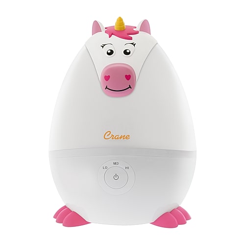 Crane Mini 0.5 Gallon Ultrasonic Cool Mist Humidifier - Unicorn  One Size  White