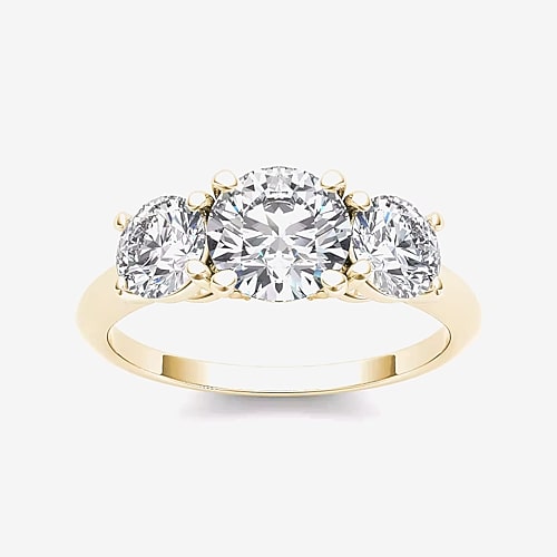 Click here for 2 CT.T.W. Natural Diamond 14K White Gold 3-Stone E... prices