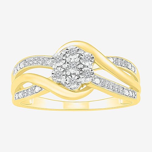 Click here for Diamond Blossom Womens 1/10 CT. T.W. Natural White... prices