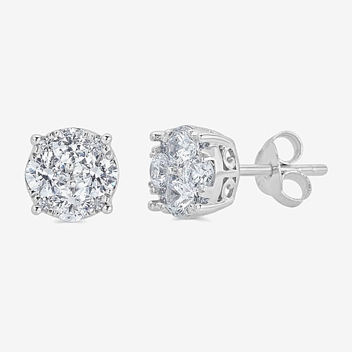 Click here for 1/4 CT. T.W. Natural White Diamond Sterling Silver... prices