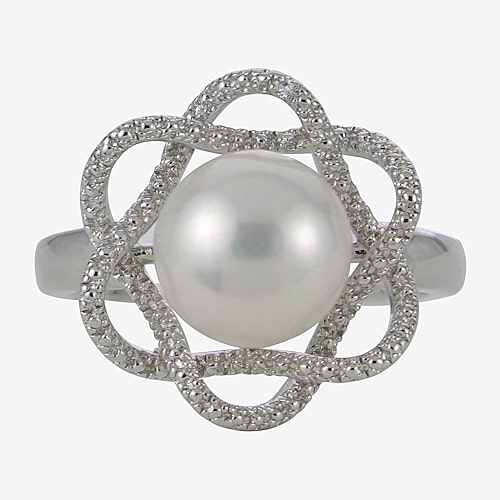Click here for Cultured Freshwater Pearl & Diamond-Accent Ring  6 prices