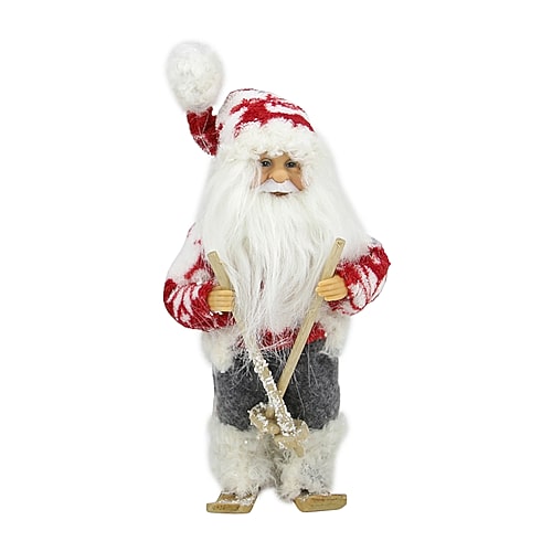 Click here for 9 Red and White Frontier Reindeer Skiing Santa Cla... prices