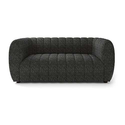 Click here for Lysander 63 Boucle Fabric Boho Loveseat - Black prices