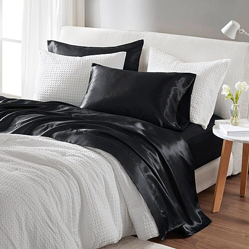 Click here for Madison Park Essentials Satin Pillowcase Pair  Kin... prices
