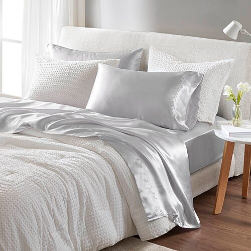 Click here for Madison Park Essentials Satin Pillowcase Pair  Sta... prices