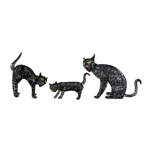 Click here for Northlight 27.5 Led Lighted Black Cat Family Hallo... prices