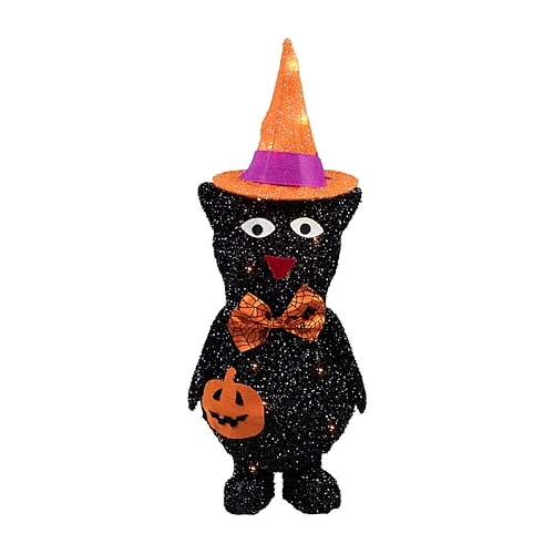 Click here for Northlight 24 Lighted Black Cat In WitchS Hat Hall... prices