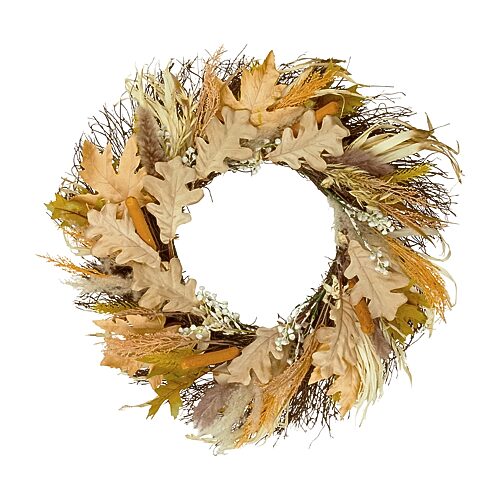 Click here for Northlight 24 Cattail And Wheat Twig Wreath  One S... prices