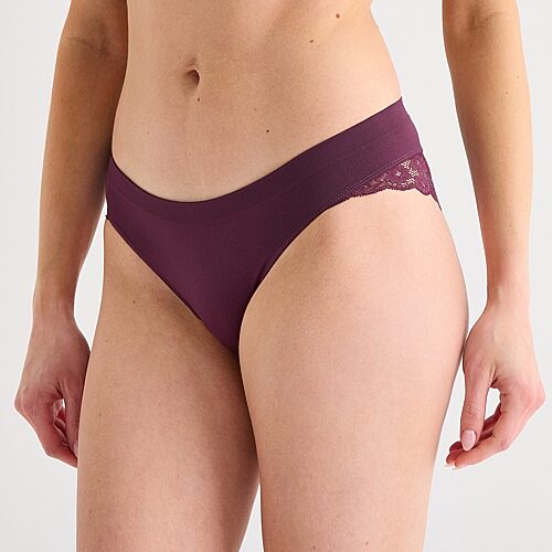 Click here for Ambrielle Seamless Lace Cheeky Panty  X-large  Pur... prices