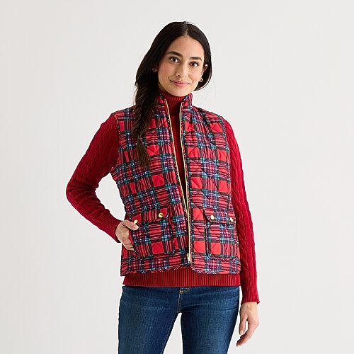 Click here for St. Johns Bay Womens Midweight Quilted Vest  Small... prices