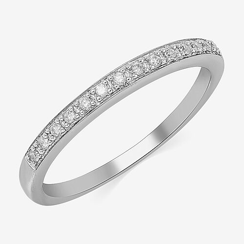 Click here for Womens Natural White Diamond 10K Gold Wedding Band... prices