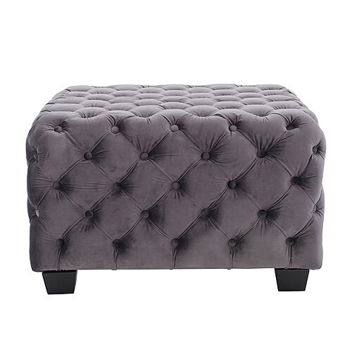 Click here for Jaymee Tufted Ottoman  One Size  Gray prices