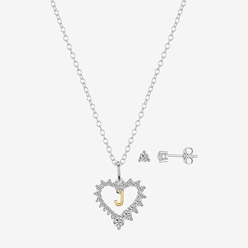 Click here for Sparkle Allure Pendant Necklace & Stud Earring Wom... prices