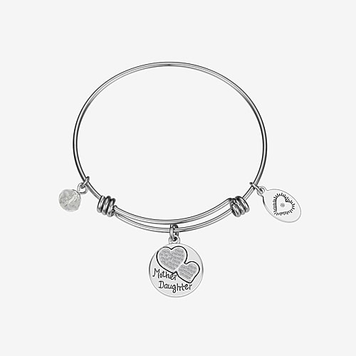 Click here for Footnotes Mother & Daughter Womens Crystal Stainle... prices