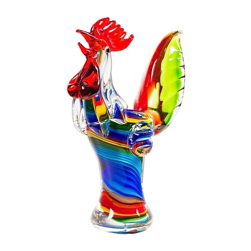 Click here for Dale Tiffany Rooster Art Glass Sculpture  One Size... prices