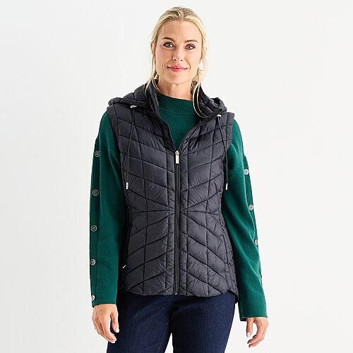 Click here for Liz Claiborne Womens Lightweight Puffer Vest  Smal... prices