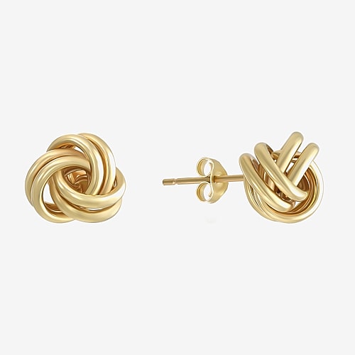 Click here for 14K Gold Love Knot Earrings  One Size prices