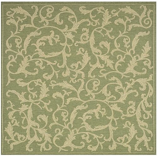 Click here for Courtyard Scrolls Indoor/Outdoor Square Rugs  One... prices