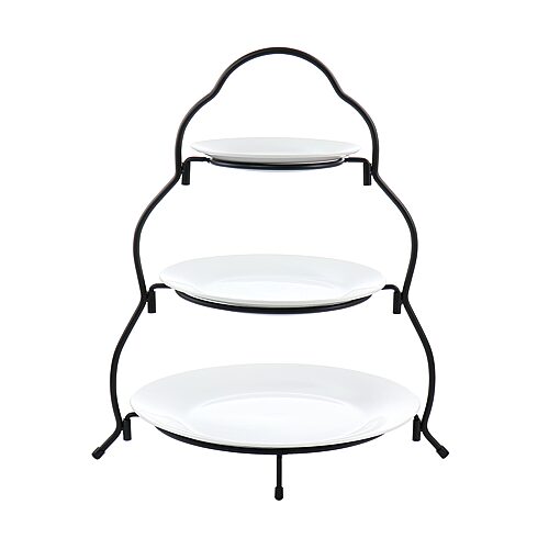 Click here for Elama 3-Tier Porcelain Tiered Server  One Size  Wh... prices