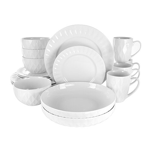 Click here for Elama 18-pc. Porcelain Dinnerware Set  One Size  W... prices