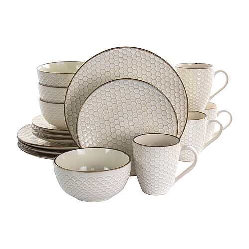 Click here for Elama Honey 16 Pc. Dinnerware Set  Service for 4 -... prices