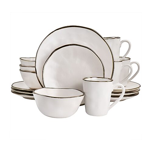 Click here for Elama 16-pc. Stoneware Dinnerware Set  One Size  W... prices
