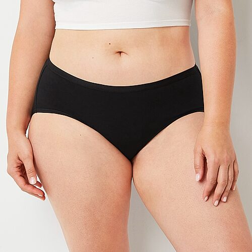 Click here for Ambrielle Cotton Hipster Panty  Large  Black prices