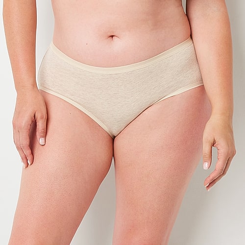 Click here for Ambrielle Cotton Hipster Panty  3x  Brown prices