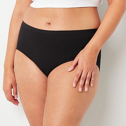 Click here for Ambrielle Cotton Brief Panty  3x  Black prices