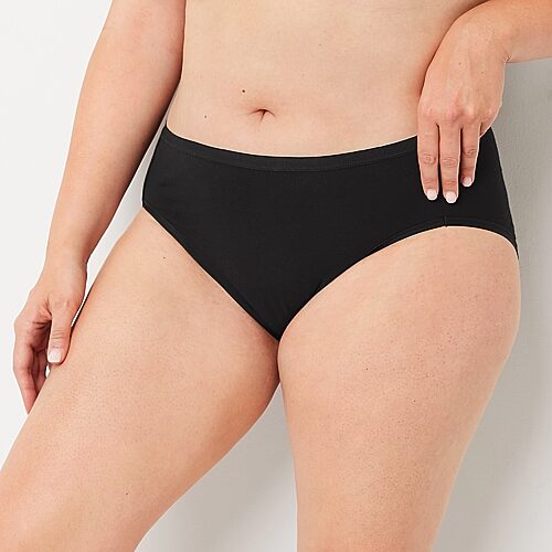 Click here for Ambrielle Cotton High Cut Panty  X-small  Black prices