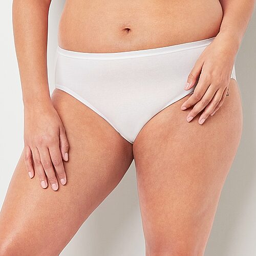 Click here for Ambrielle Cotton High Cut Panty  3x  White prices