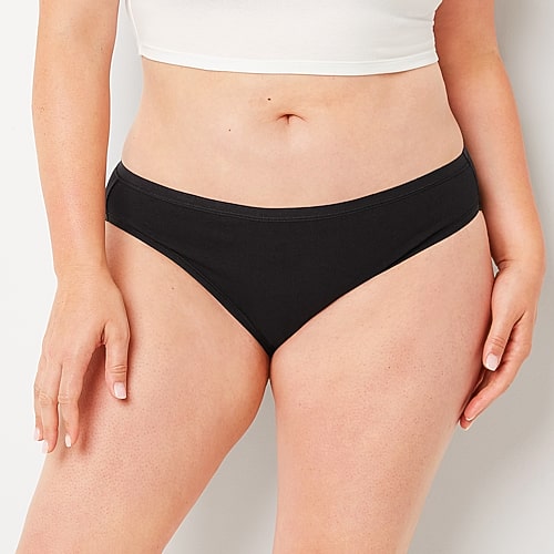 Click here for Ambrielle Cotton Bikini Panty  3x  Black prices