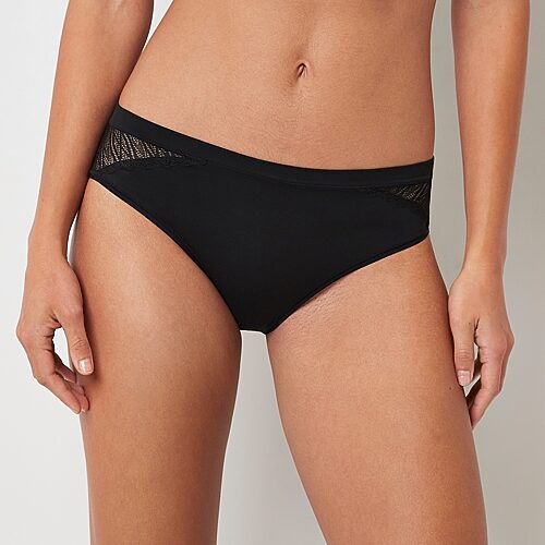 Click here for Ambrielle Supersoft High Cut Panty  X-large  Black prices