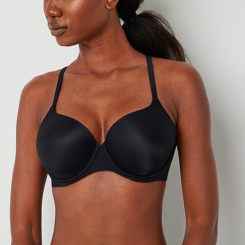 Ambrielle Everyday Underwire Full Coverage Bra  B  Black