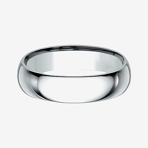 Click here for Mens 10K White Gold 6MM Comfort-Fit Wedding Band... prices
