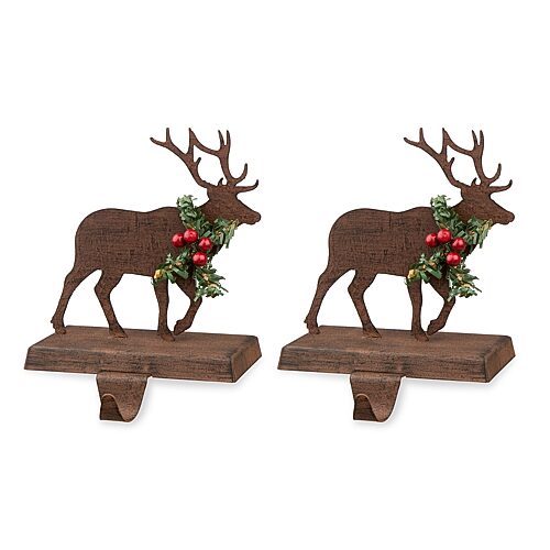 Click here for Glitzhome 6.5 Reindeer Christmas Stocking Holder -... prices